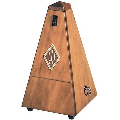 Wittner Pyramid Metronome Wooden Walnut Colour With Bell | Reverb