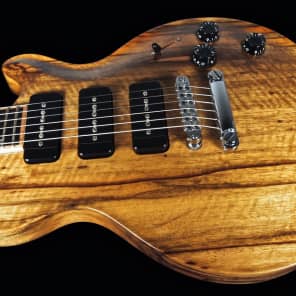 McNaught Vintage Singlecut Black Limba Korina w Set-Thru Neck | Reverb