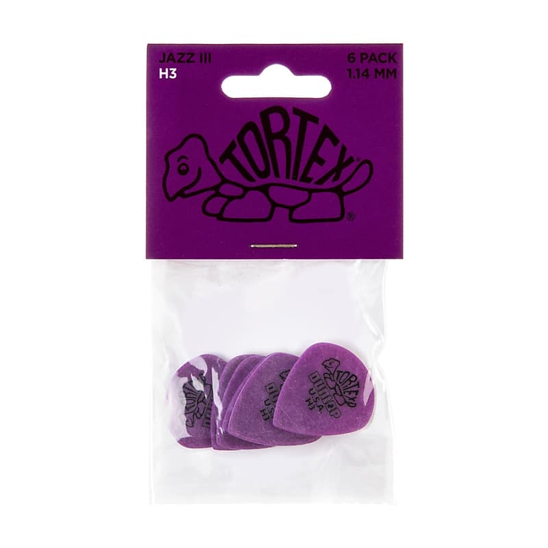 Dunlop 472 Ph3 Tortex Jazz Iii H3 Heavy Player's Pack | Reverb