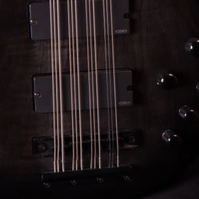 Dean Rhapsody 12 string Bass - transparent black - EMG | Reverb