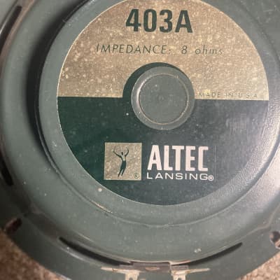 Altec Lansing 403A 8ohm 1970s - Green/ gold matched sextet | Reverb