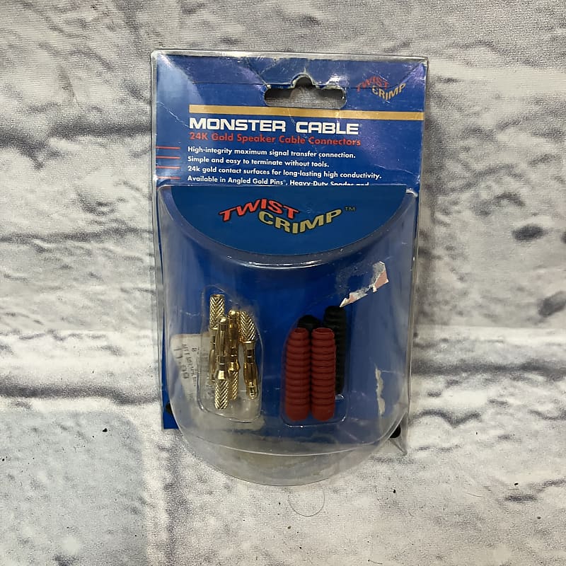 Monster 24k Gold Speaker Connectors | Reverb
