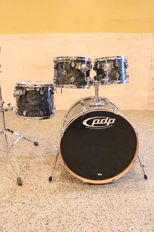 Pacific CX Series 4pc Maple Drum Kit Set 22/14/12/10" Black | Reverb