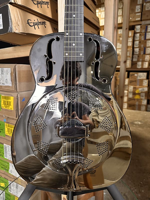 Dean RESBC Resonator Black Chrome #09062 | Reverb