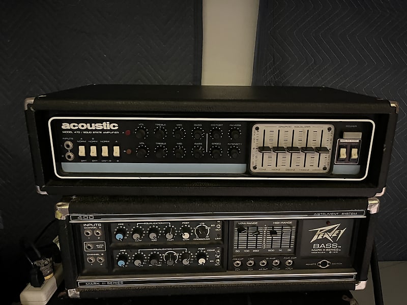 Acoustic 470 Guitar/Bass head1970s | Reverb