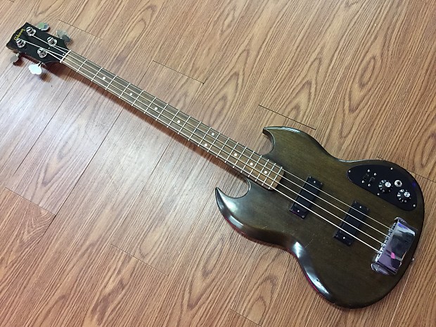 Vintage Gibson SB-450 SG BASS 1971 Walnut | Reverb
