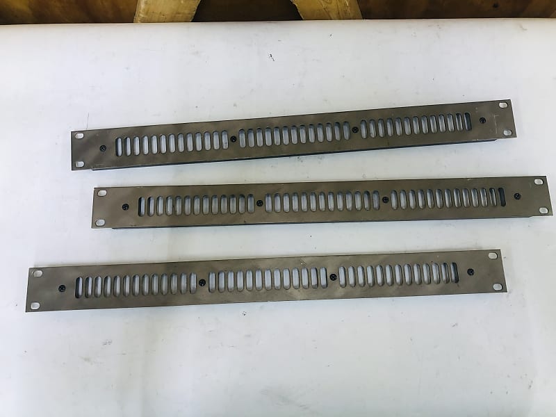 Lot of 3 Rack Panels 1 Space Vented Rack Case Panel 19" | Reverb