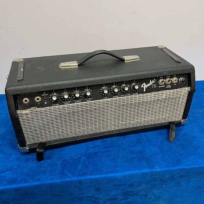 Used Fender 75 Tube Guitar Amp Amplifier Head | Reverb