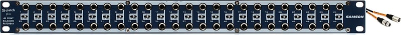 Samson S-Patch Plus 48-point Balanced Patchbay Bundle with | Reverb