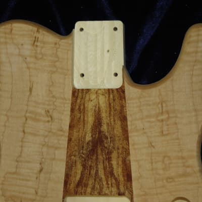 Flamed and Spalted Maple Top \ Basswood Telecaster Tele Body | Reverb