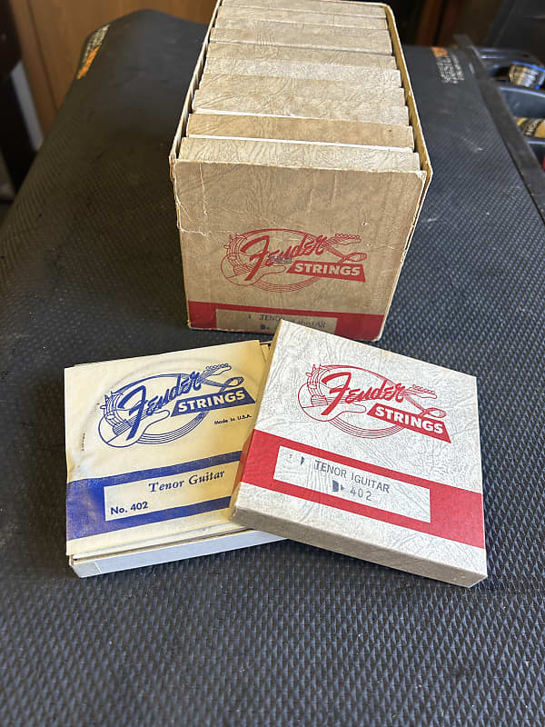 1959 Fender Box of Tenor Guitar Strings - Box w/11 Boxes of | Reverb