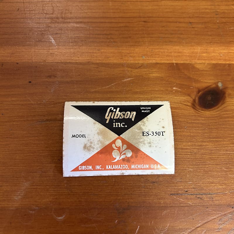 1970's Gibson ES-350T Soundhole Label N.O.S. | Reverb