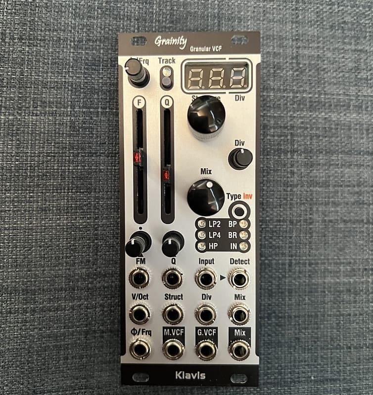 Klavis Grainity Analog Granular VCF Filter 2024 Silver MINT! | Reverb
