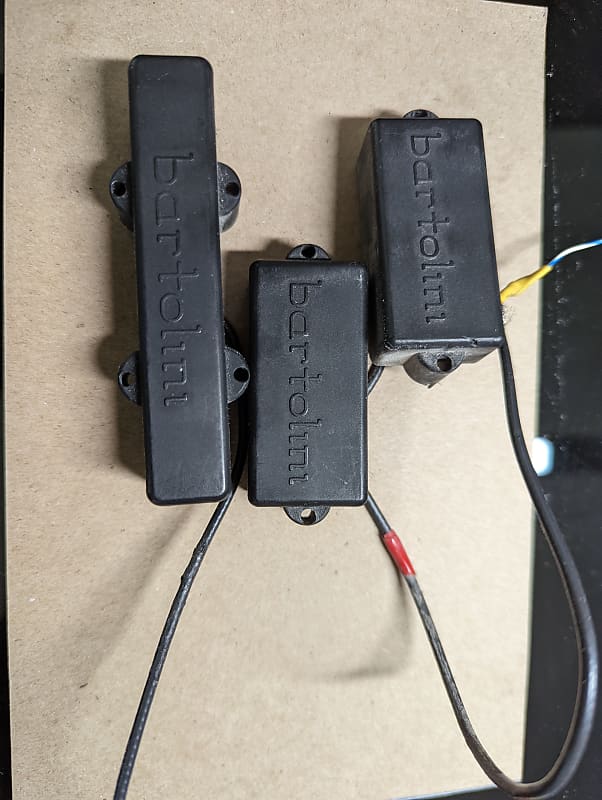 Bartolini 58CPB and 59CBJD-L1 PJ 5 string set Black | Reverb