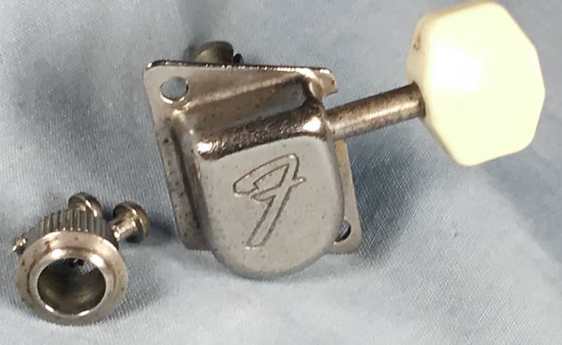 Fender F Tuner plastic button Musicmaster Duo Sonic Newporter | Reverb