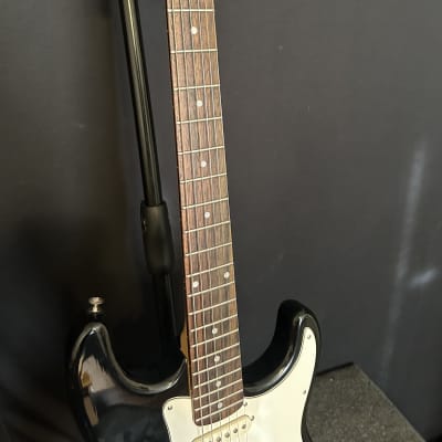 Samick Stratocaster LS-11 Black Electric Guitar w/ Gig Bag | Reverb