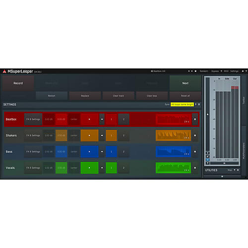 MeldaProduction MSuperLooper Multitrack Looping Tool for Live | Reverb