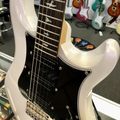 PRS SE NF3 Bolt On Electric, White Pearl with Gig Bag | Reverb