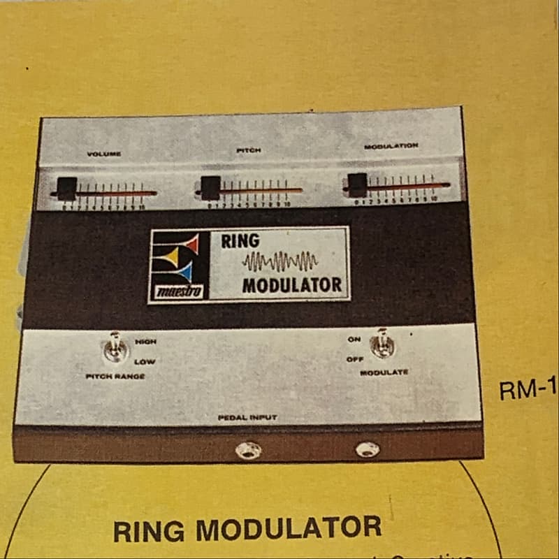 Maestro Rm-1 Ring Modulator Dealer Sheet 1972 | Reverb