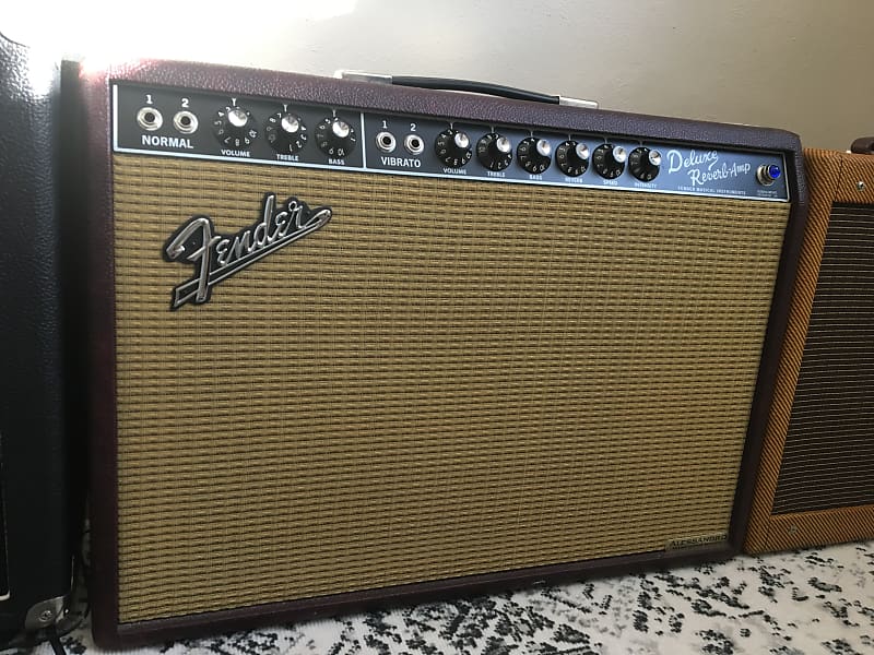 Alessandro Hand-Wired Fender Deluxe Reverb Reissue Wine Red | Reverb