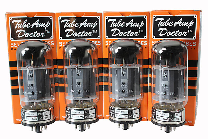 TAD Tube Amp Doctor 6550A, Matched Quartet, Premium Selected | Reverb