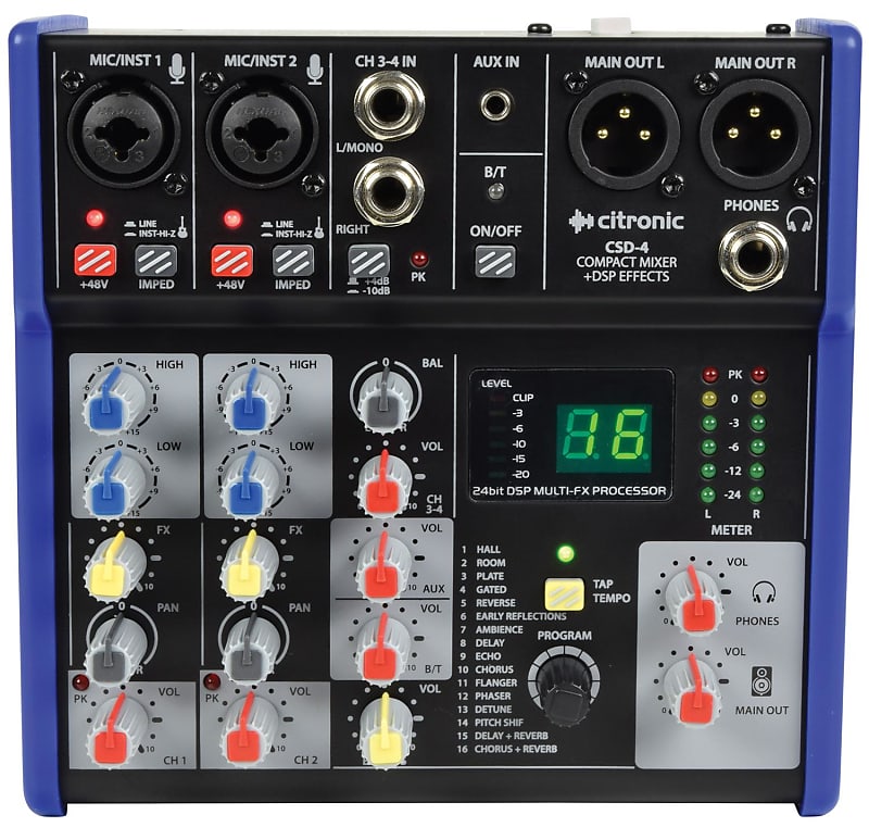 Citronic CSD-4 Compact Mixer With Bluetooth + DSP Effects | Reverb Citronic CSD-4 Compact Mixer With Bluetooth + DSP Effects | Reverb