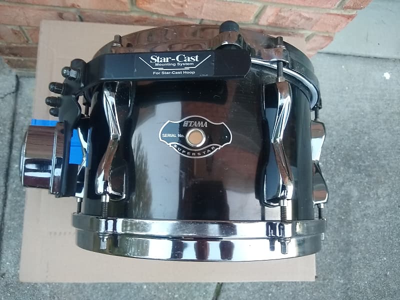 Tama Superstar - Metallic Black 10"x7" Rack Tom w/ Mount | Reverb