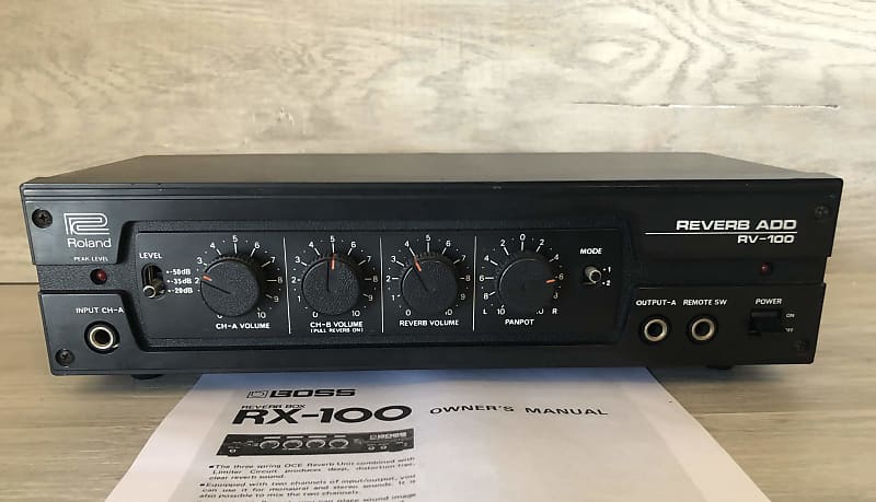 Roland ADD RV-100 Vintage spring reverb (Boss RX-100) 1980s | Reverb