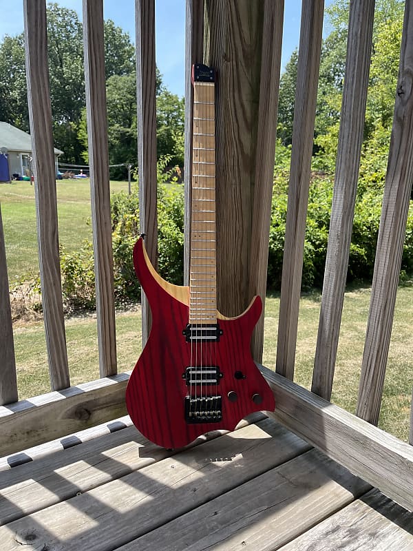 Nk Headless Red electric guitar | Reverb