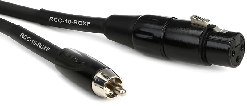 Roland RCC-10-RCXF Black Series XLR Female to RCA Male | Reverb