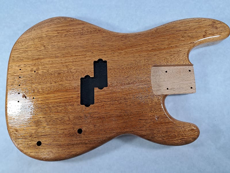 Finished one piece Mahogany P bass guitar body - fits fender | Reverb
