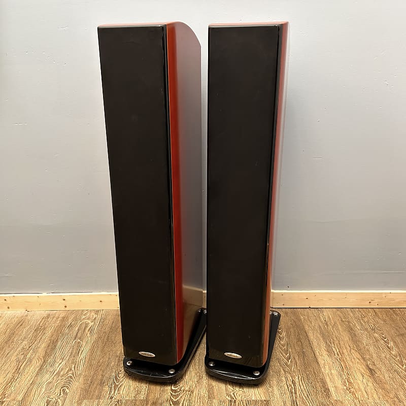 Polk LSiM707 FLoor Standing Loudspeaker Pair - Cherry - Local | Reverb