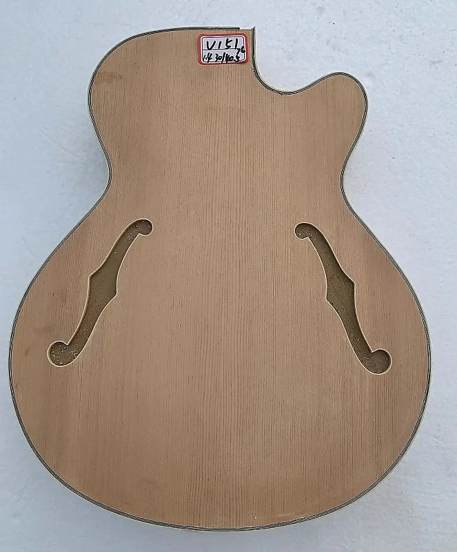 Custom Hollow Jazz Guitar Unfinished Body DIY Project | Reverb