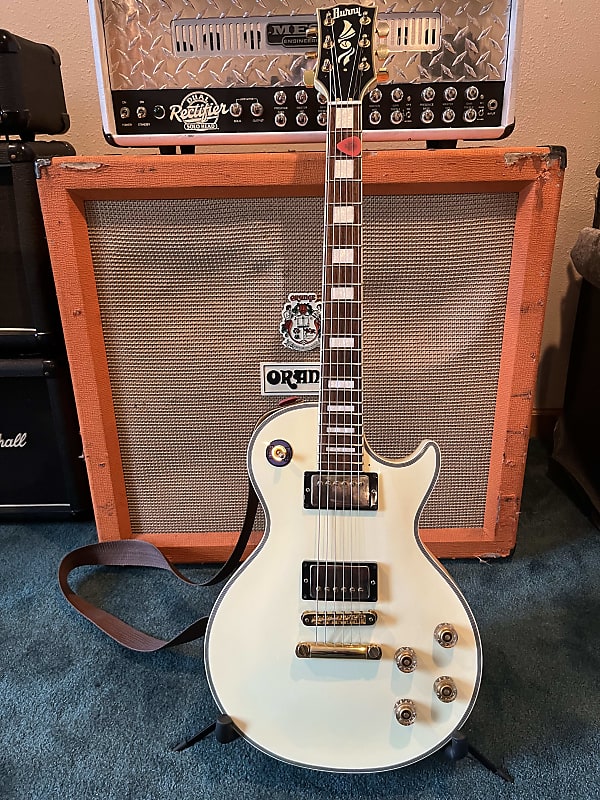 Burny RLC-55 White LP Custom 2008 | Reverb