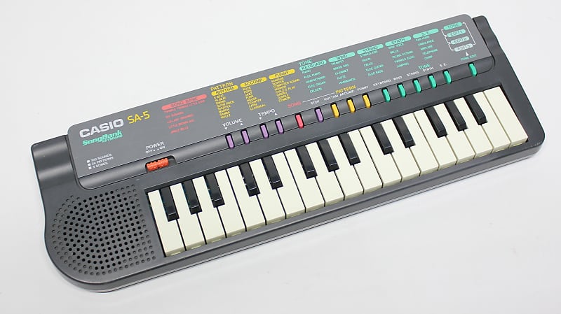 Vintage 80s Casio SA 5 ( SA5 ) Keyboard Keyboard Synthesizer | Reverb