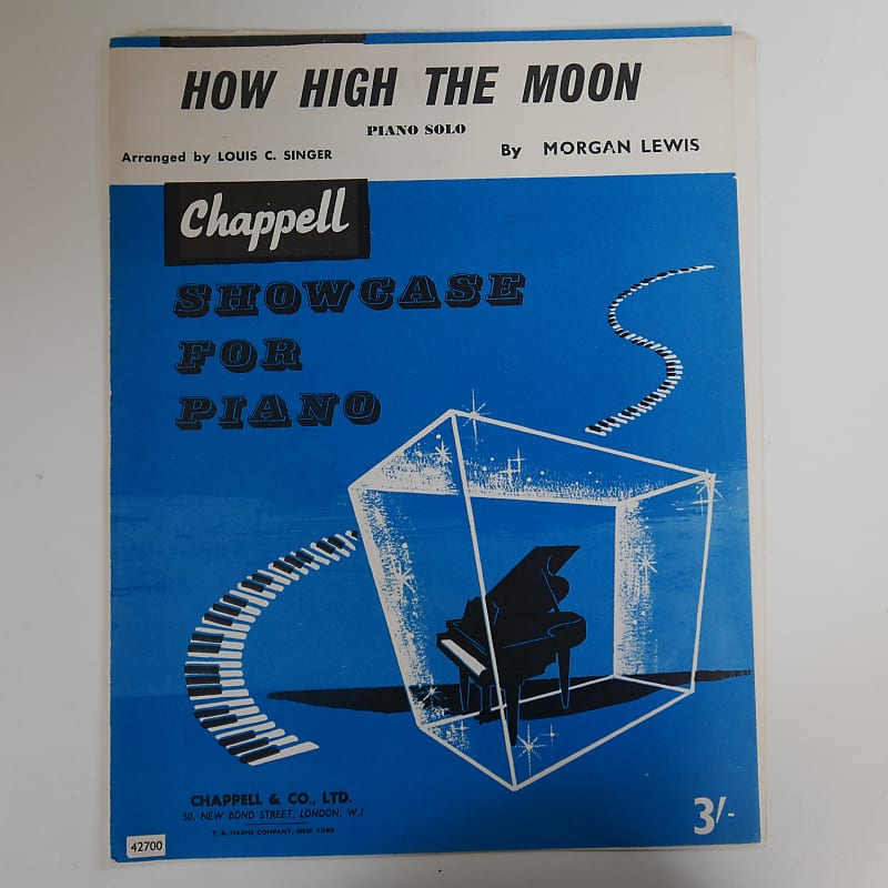 piano solo HOW HIGH THE MOON arr louis c singer | Reverb UK