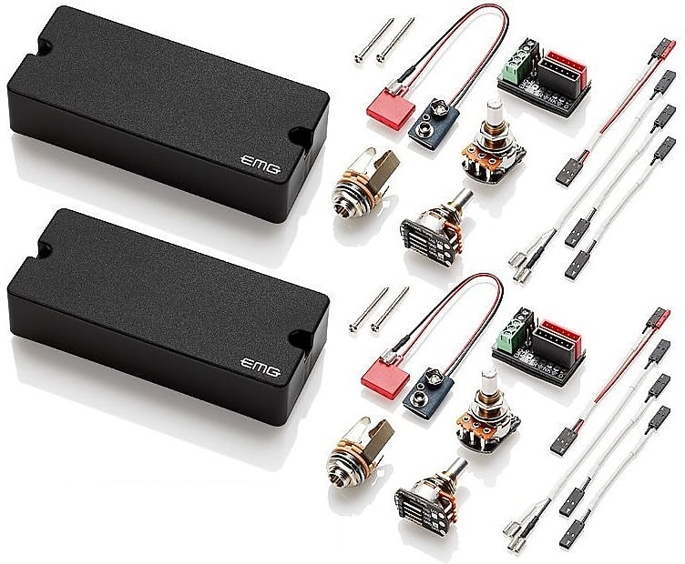 EMG 35DC BLACK 4 STRING BASS SOAPBAR ACTIVE SOLDERLESS PICKUP | Reverb