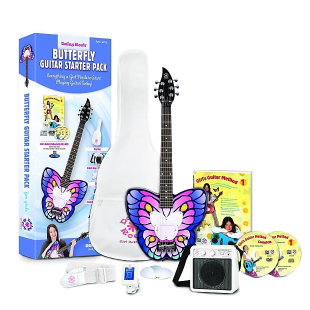 Daisy Rock Girl Guitars -- Butterfly Guitar Starter Pack | Reverb