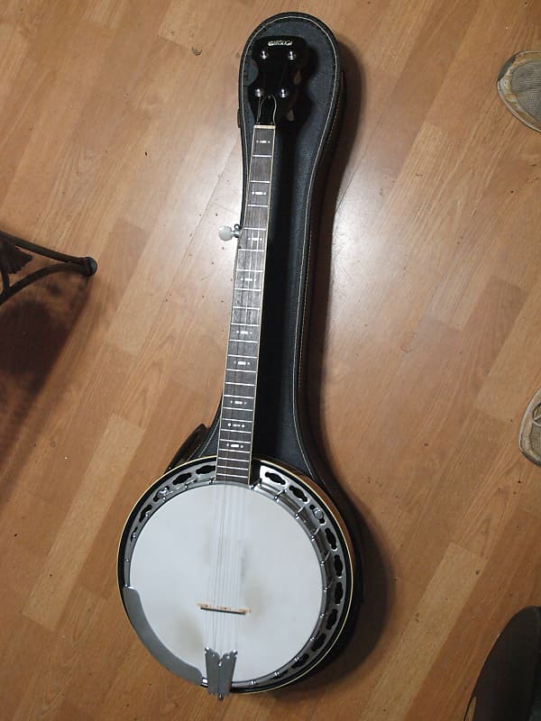 Kasuga 5-string resonator banjo 1975 Natural Mahogany | Reverb