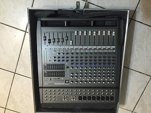 Samson TXM16 1000 watt Stereo Powered Mixer with Case | Reverb