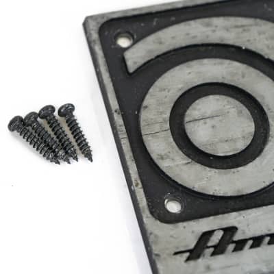 Ampeg Metal Logo Amp Badge Plate with Screws | Reverb