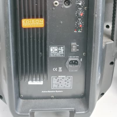 Pair of Edison 1505-2500MKVC Self Powered Speakers 15" & Horn | Reverb