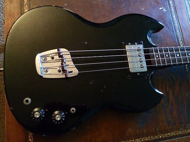 1971 Guild Jet Star 1 JS-1 Black vintage short scale bass | Reverb