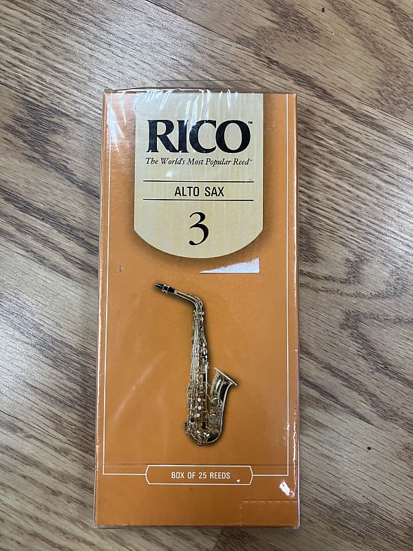 D'Addario Rico Size 3.0 (25pk) Alto Sax Reeds | Reverb