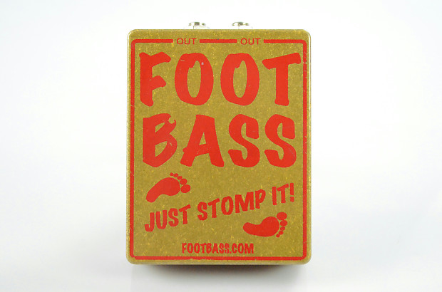 Foot Bass Stompbox Pedal Footbass Gold Red Owned & Signed by | Reverb