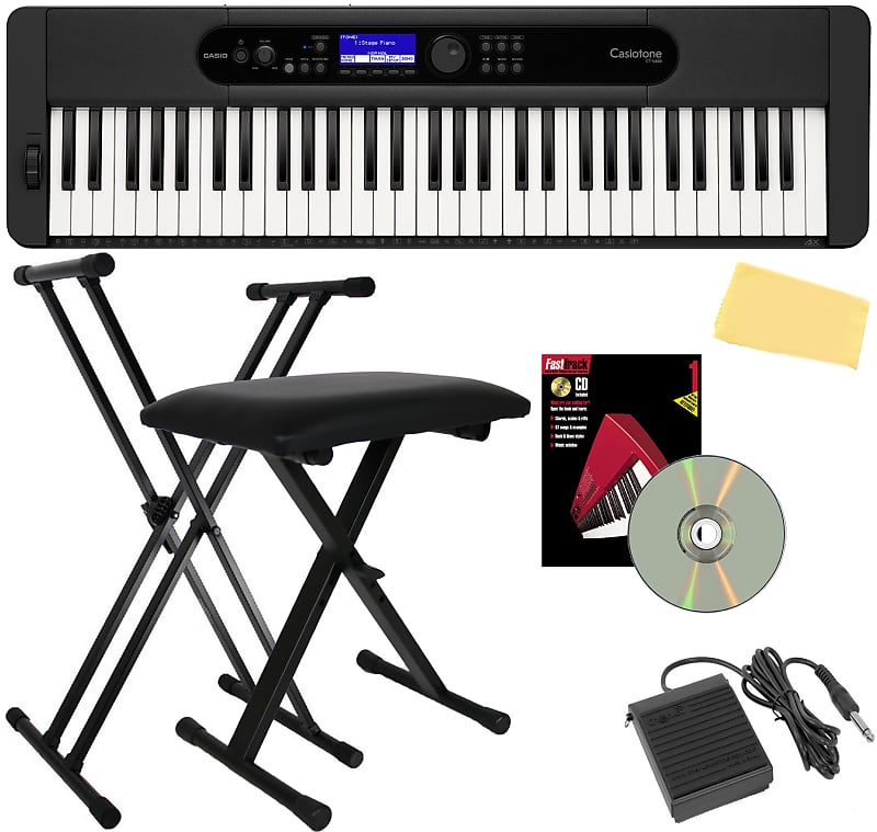 Casio CT-S400 Casiotone 61-Key Keyboard w/ Adjustable Stand | Reverb