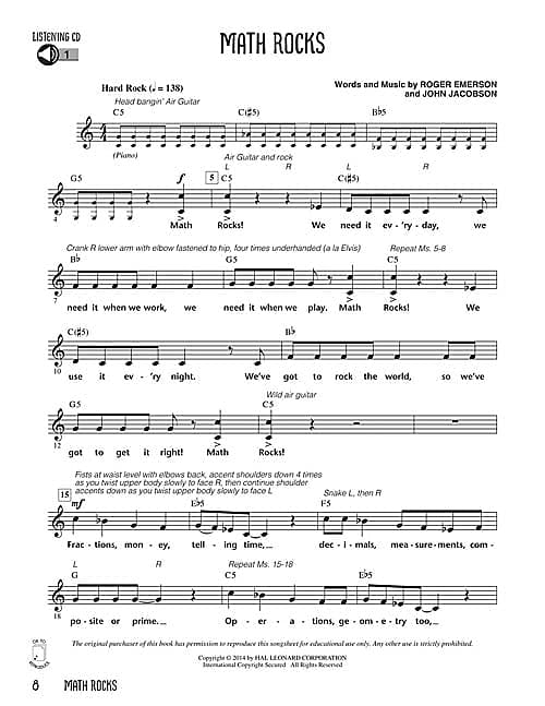 Math Rocks Performance Accompaniment Cd | Reverb