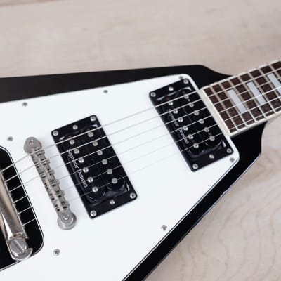 ESP V Guitar Order Made 1990s Black Seymour Duncan Pickups 67 | Reverb