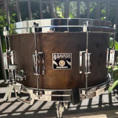 NEW! Savage Custom Sand Cast 3mm 14x7 Bell Brass snare drum | Reverb
