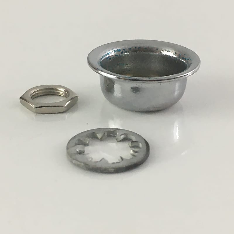 Chrome Relic Fender Relic Tele Output Jack Cup Guitar Pro | Reverb